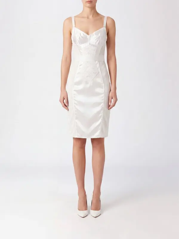 Dolce & Gabbana Lace Embellished Sheath Dress