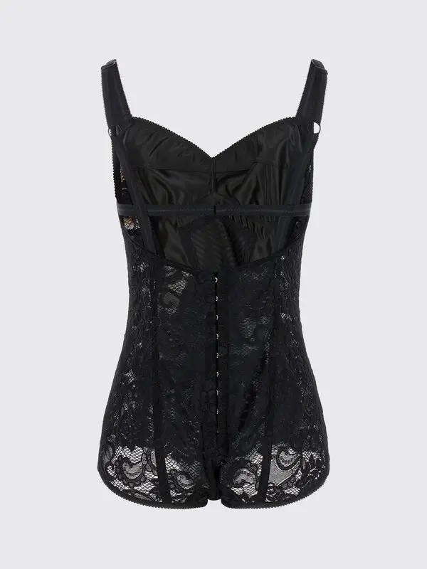 Dolce & Gabbana V-neck Lace Corset Top