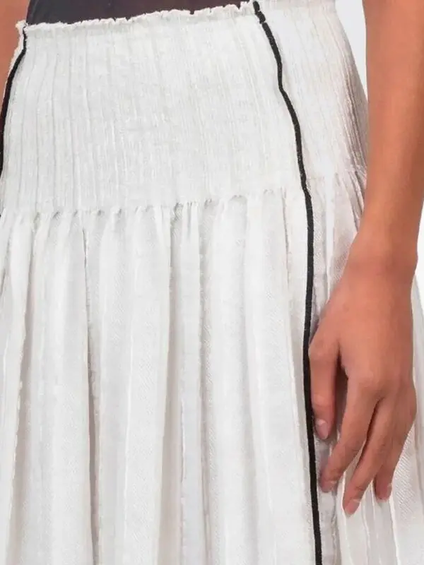 Paloma Wool High-waisted Pleated Midi Skirt In Sustainable Viscose