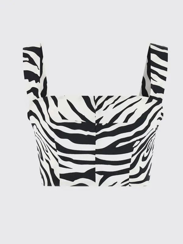 Dolce & Gabbana Zebra Print Cropped Top