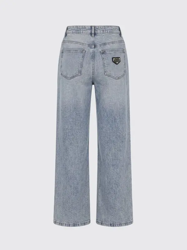 Philipp Plein High-waisted Straight Leg Jeans - Denim