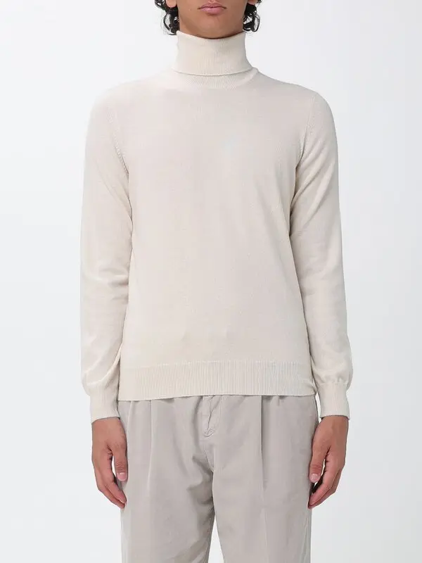 Brunello Cucinelli Slim Fit Wool Blend Turtleneck Jumper - White