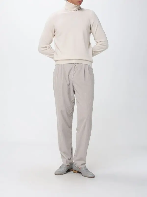 Brunello Cucinelli Slim Fit Wool Blend Turtleneck Jumper - White