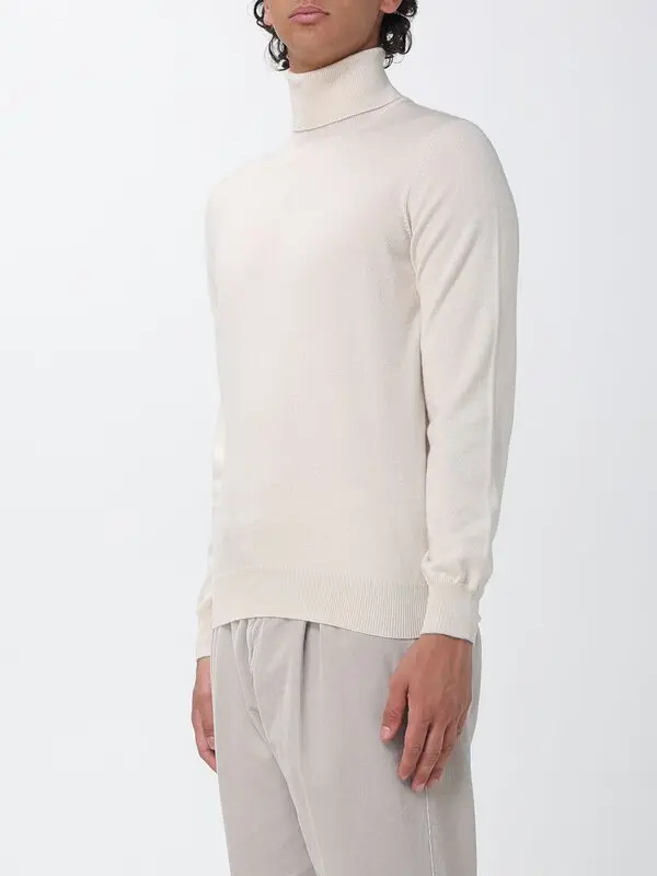Brunello Cucinelli Slim Fit Wool Blend Turtleneck Jumper - White
