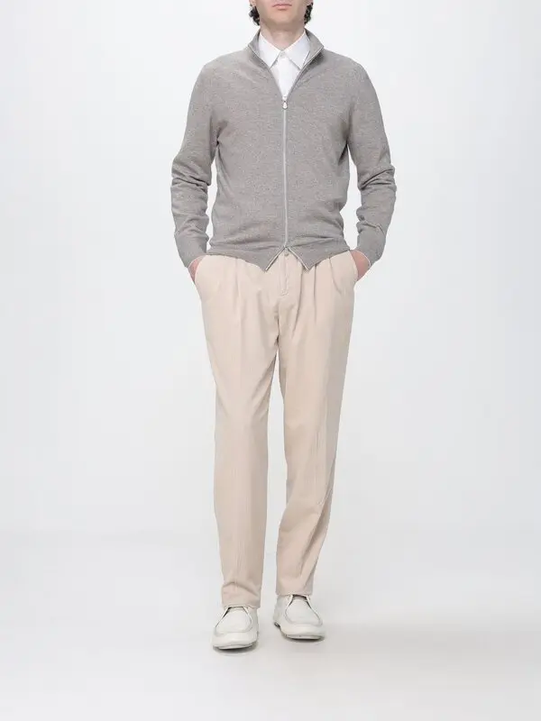 Brunello Cucinelli Velvet Drawstring Jogger Trousers - Beige
