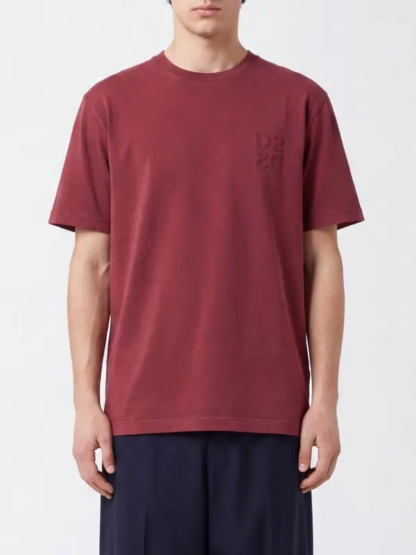 Dsquared2 Cotton T-shirt With Padded Shoulders And Crew Neck - Wine