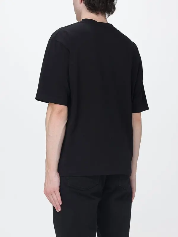 Dsquared2 Cotton T-shirt With Multicolour Embroidered Logo And Dropped Shoulders