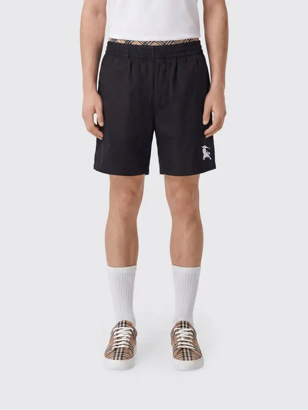 Burberry Nylon Jogging Shorts With Elasticated Waist