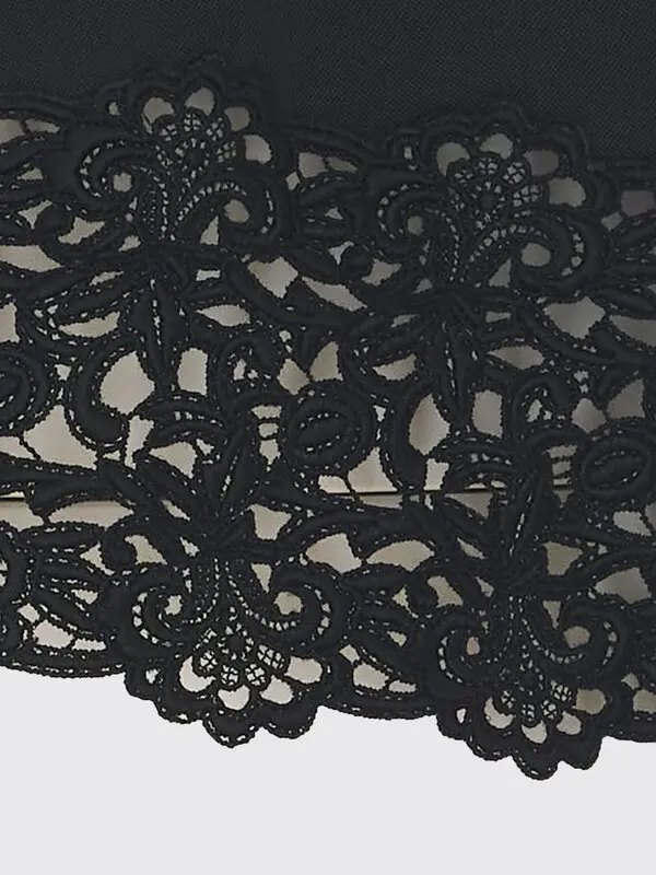 Chloé Cropped Wool Jacket With Lace Embroidery