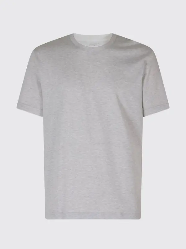 Eleventy Basic Design Short-sleeve Cotton Crew-neck T-shirt - Grey