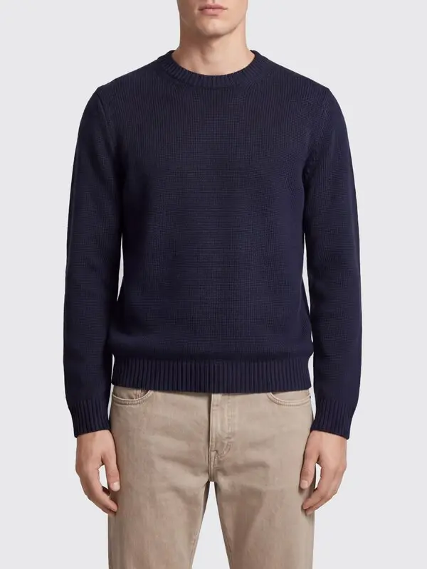 ROBERTO COLLINA Crewneck Long-sleeved Jumper In Fine Merino Wool