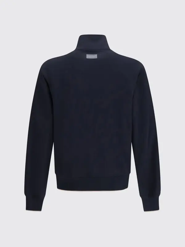 Dolce & Gabbana Jersey Bomber Jacket With Turtleneck Collar