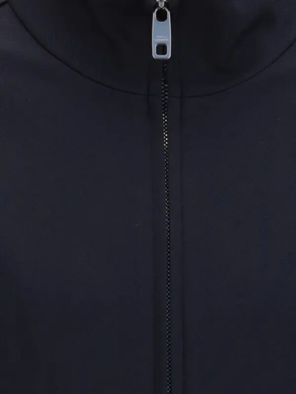 Dolce & Gabbana Jersey Bomber Jacket With Turtleneck Collar
