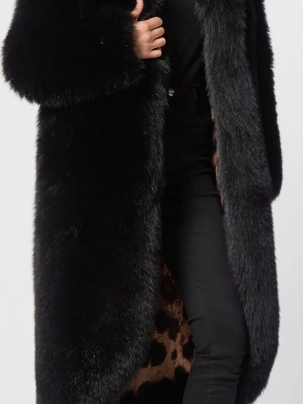 Philipp Plein Fur Coat - Black