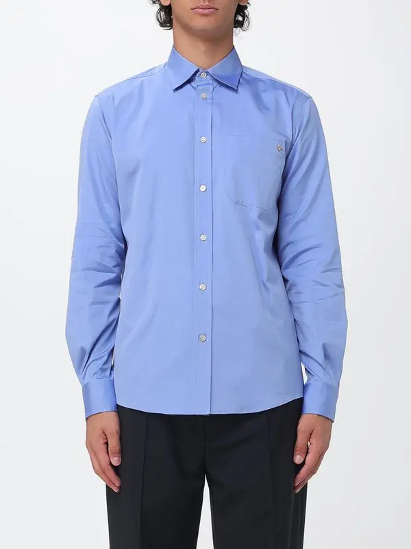 Valentino Garavani Slim Fit Shirt In Cotton Poplin With French Collar