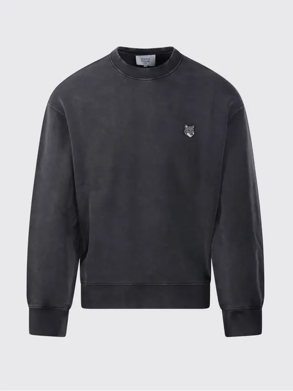 Maison Kitsuné Cotton Crew-neck Sweatshirt With Embroidered Chillax Fox Logo
