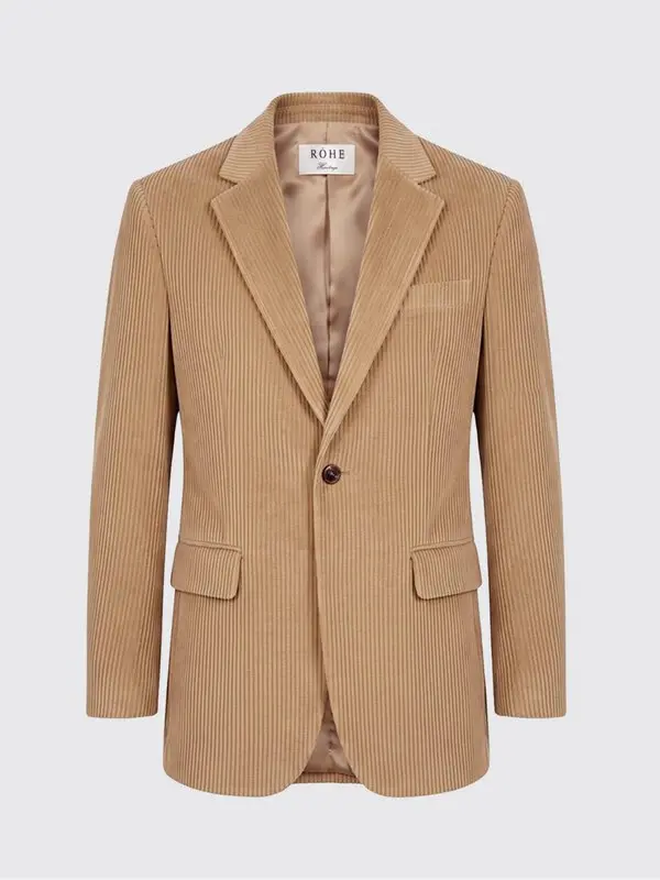 RÓHE Single-breasted Cotton Velvet Blazer
