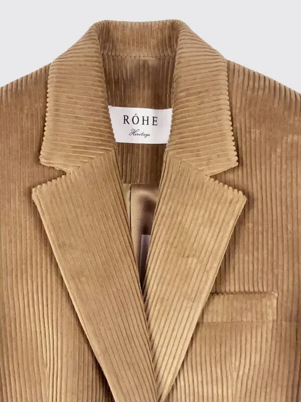 RÓHE Single-breasted Cotton Velvet Blazer