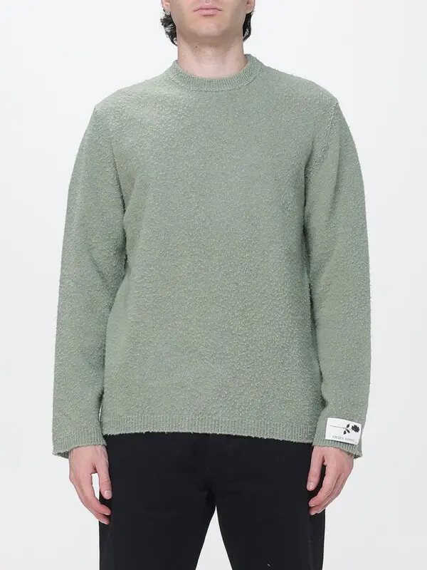 GOLDEN GOOSE Pure Virgin Wool Crewneck Jumper With Ribbed Trims
