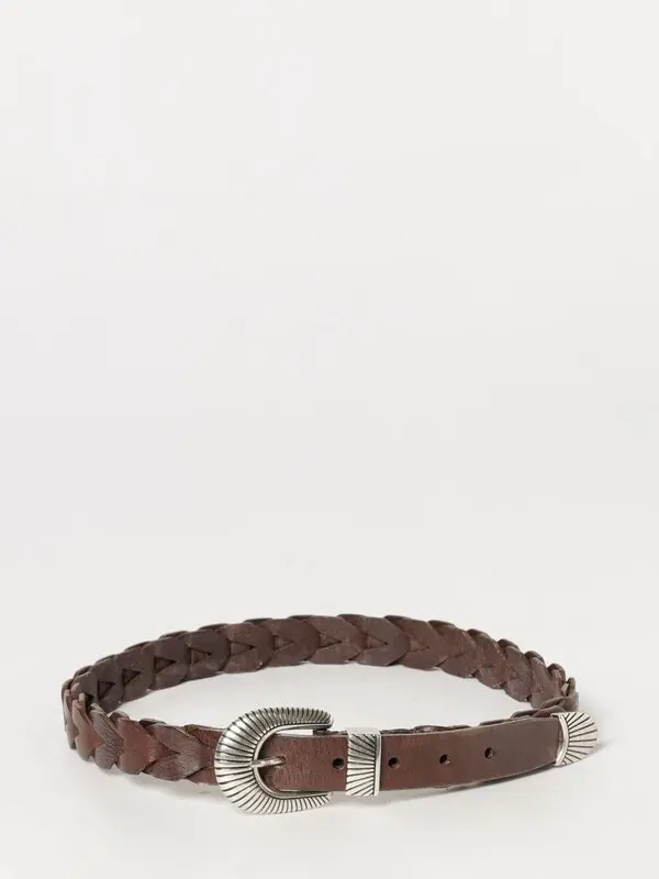 GOLDEN GOOSE Juno Woven Calfskin Leather Belt