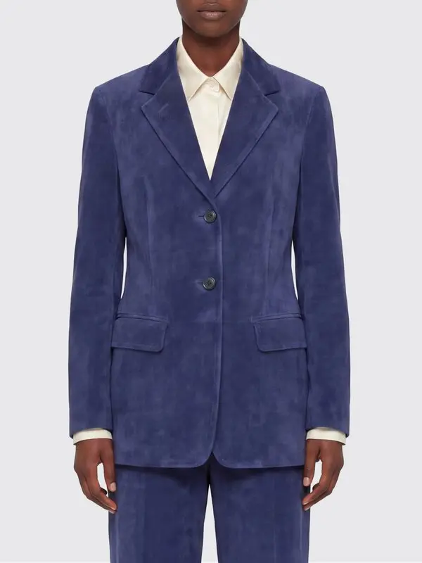 JIL SANDER Single-breasted Cropped Velvet Blazer In Cotton And Linen
