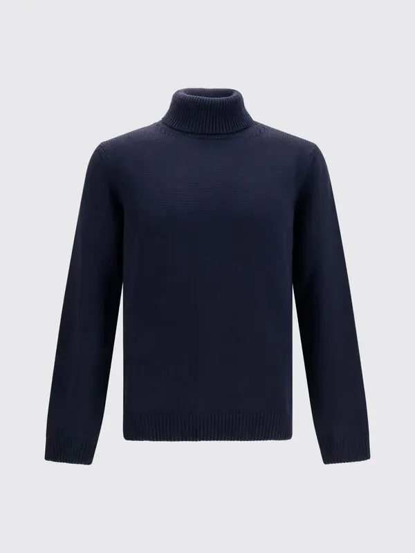 ROBERTO COLLINA Pure Wool Ribbed Turtleneck Jumper