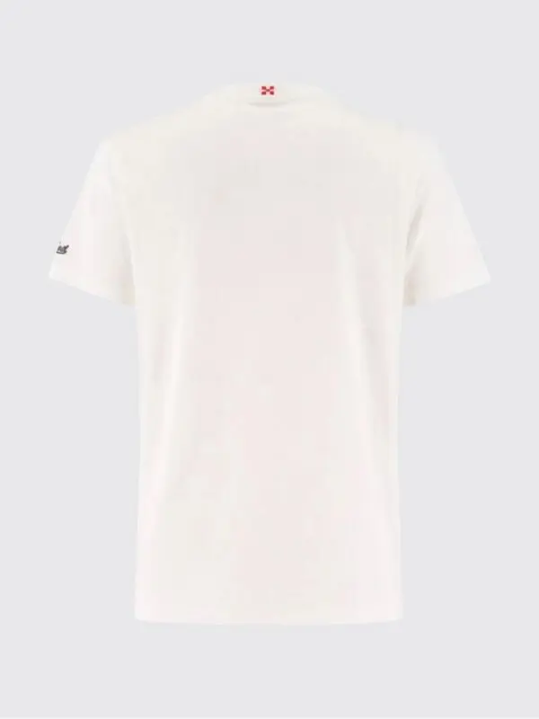 MC2 SAINT BARTH Crewneck T-shirt In Cotton With Graphic And Slogan Print