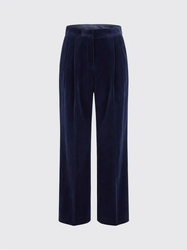 JIL SANDER Wide-leg Pleated Velvet Tailored Trousers
