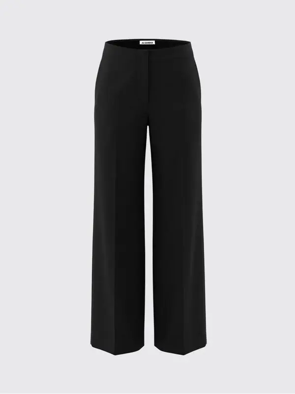 JIL SANDER High-waisted Wide-leg Silk-blend Trousers