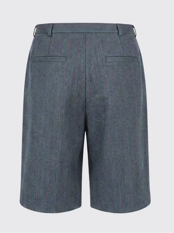 JIL SANDER Striped Wide-leg Tailored Bermuda Shorts