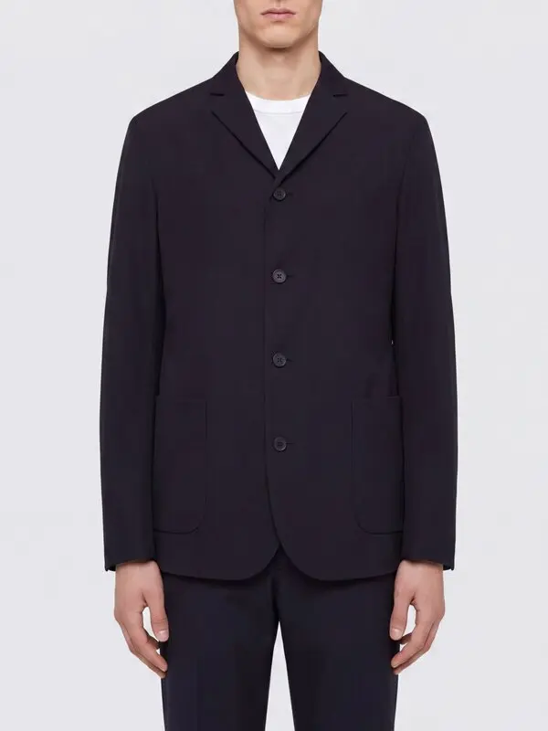JIL SANDER Single-breasted Polyester Coat With Classic Lapels
