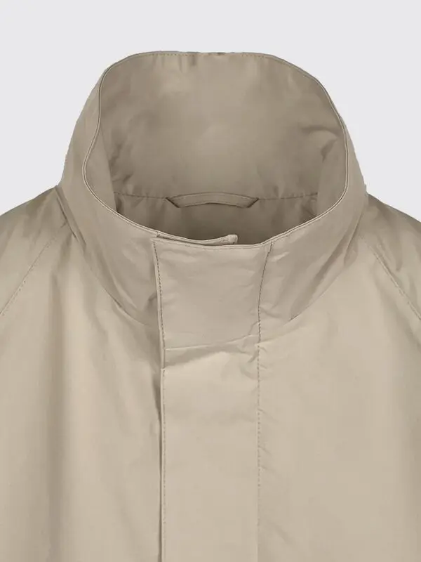 JIL SANDER Short Technical Fabric Parka With High Collar And Patch Pockets