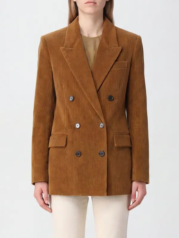 Isabel Marant Étoile Double-breasted Velvet Blazer With Peak Lapels