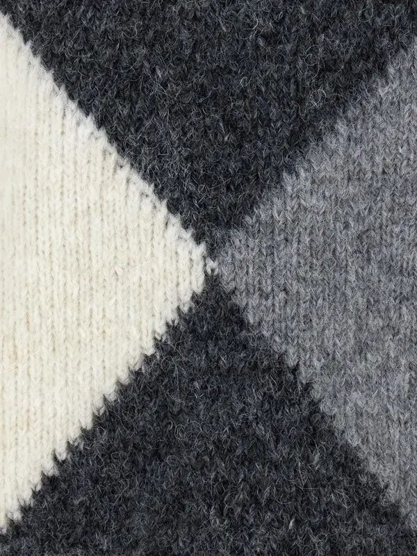 SEMICOUTURE Argyle Knit Sweater - Brown