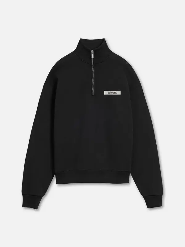 Jacquemus Zip-up Textured Knit Sweater