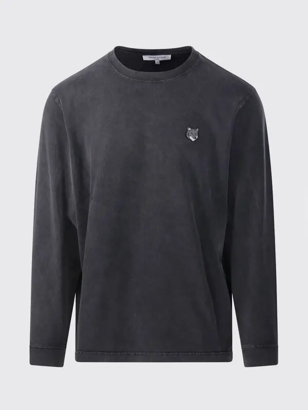 Maison Kitsuné Chillax Fox Patch Organic Cotton Long-sleeved T-shirt