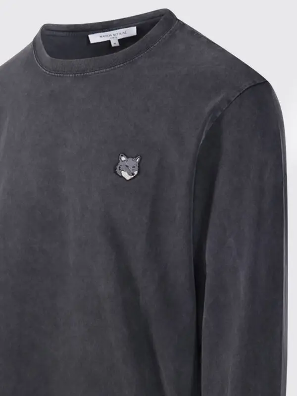 Maison Kitsuné Chillax Fox Patch Organic Cotton Long-sleeved T-shirt
