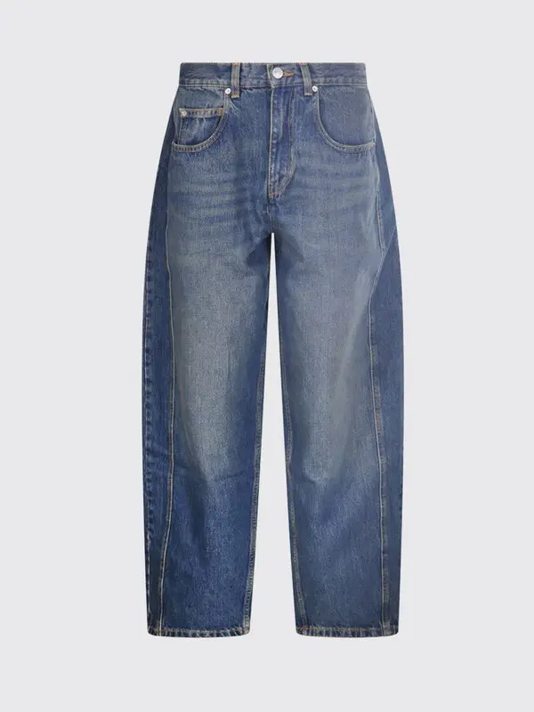 Isabel Marant Étoile Oriane High-waisted Baggy Jeans In Cotton Denim