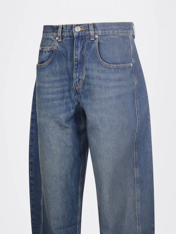 Isabel Marant Étoile Oriane High-waisted Baggy Jeans In Cotton Denim