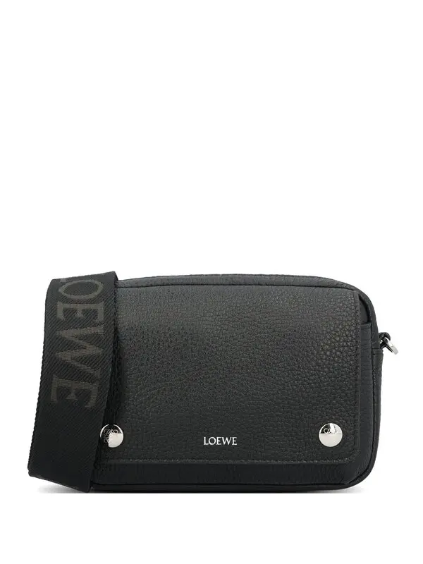 Loewe Pebble Mini Messenger Bag - Black