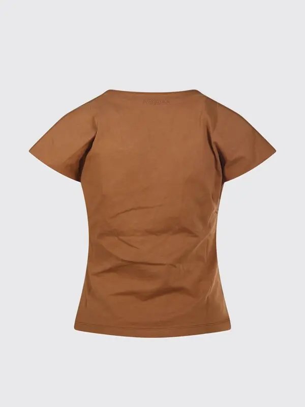 Isabel Marant Étoile Draped V-neck Short-sleeved Cotton Top - Camel