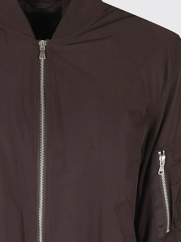 SEMICOUTURE Bomber Jacket With Zip Up And Zippered Pocket Detail