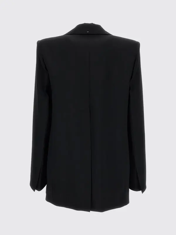 Sportmax Single-breasted Cropped Pure Wool Blazer With Peak Lapels