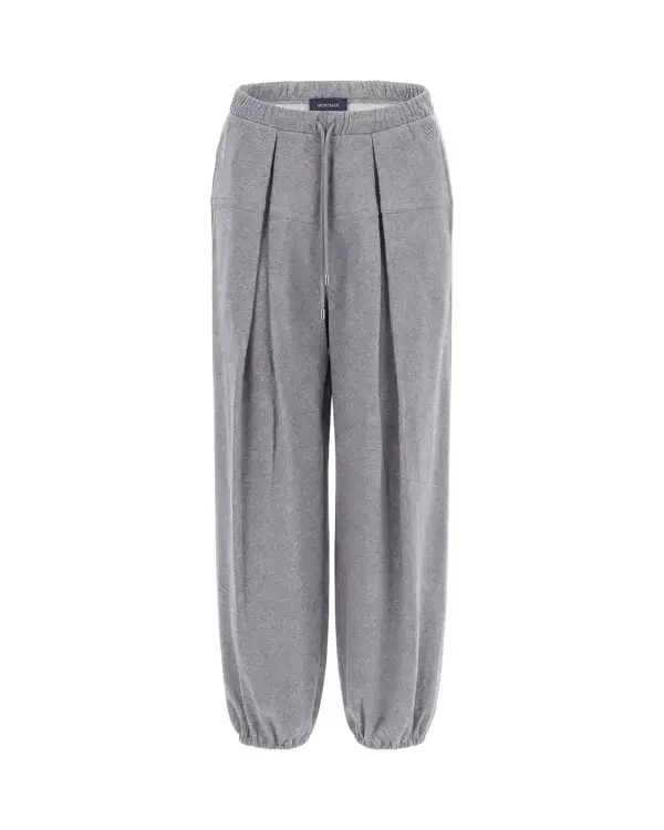 Sportmax Relaxed Fit Drawstring Jogger Pants - Grigio Medio