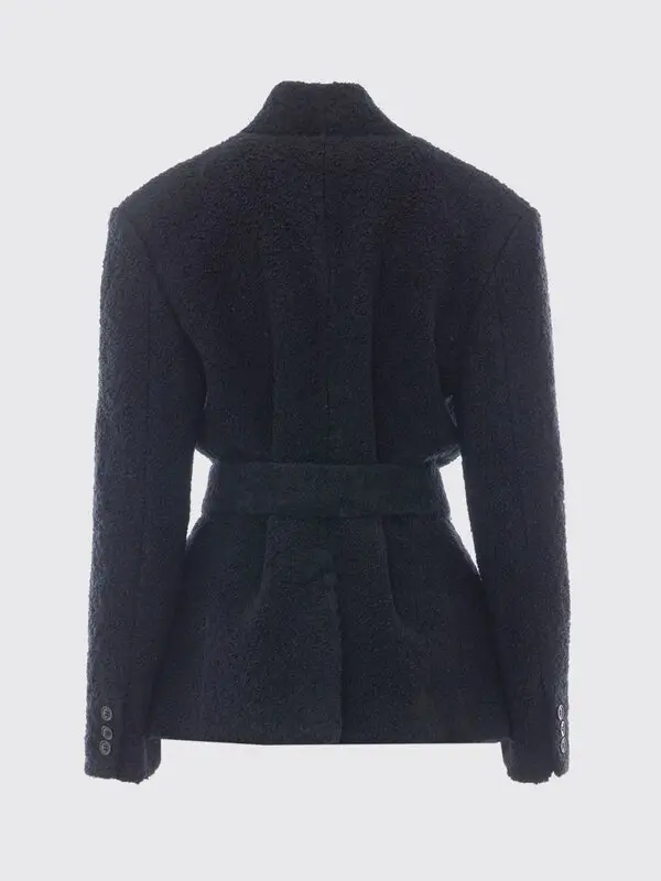 Isabel Marant Étoile Double-breasted Wool And Alpaca Short Coat With Belt - Black