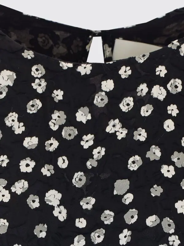 Isabel Marant Étoile Floral Print Silk-blend Short-sleeve Blouse