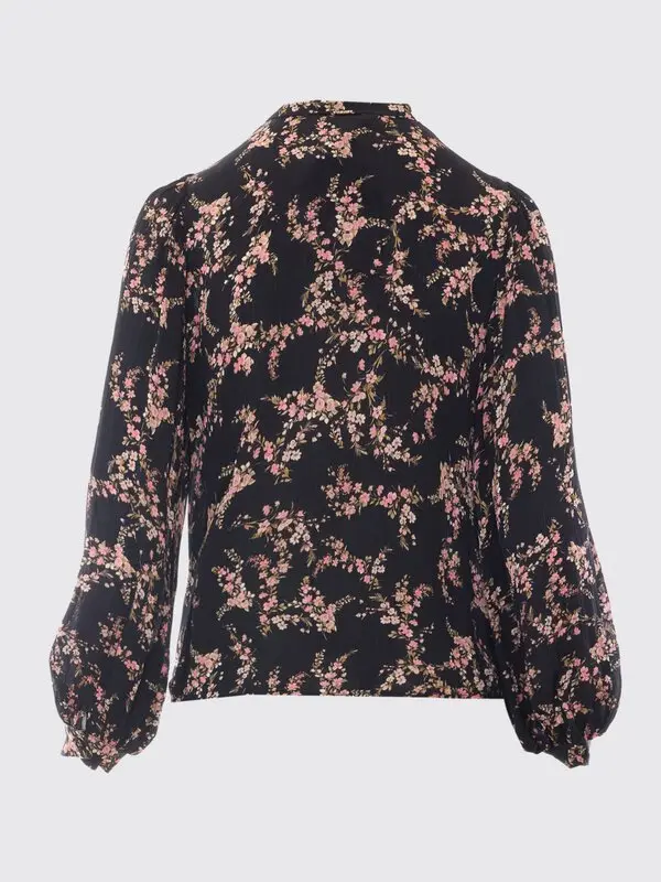TWINSET Floral Print Band Collar Shirt