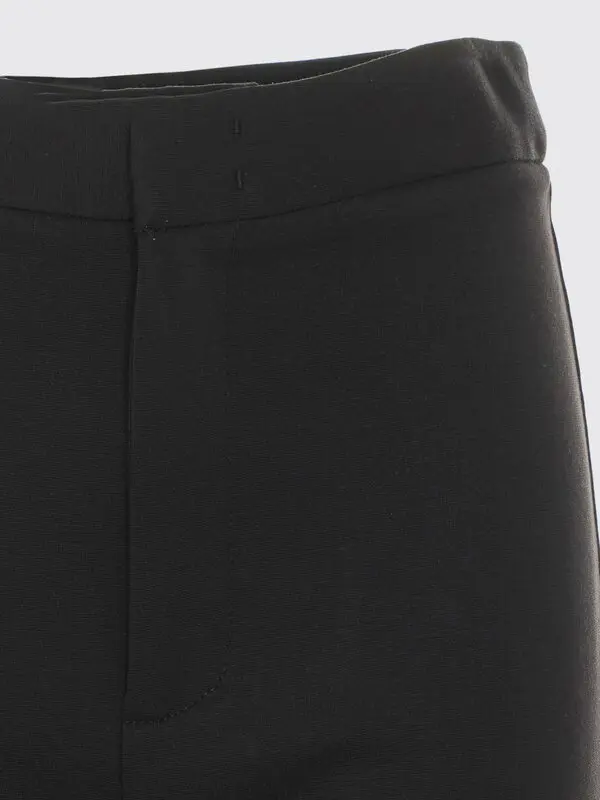 TWINSET High-waisted Flared Trousers In Viscose-blend With Lace Inserts