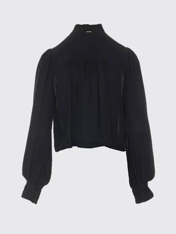TWINSET Pleated Button-up Shirt With Ruffle Collar
