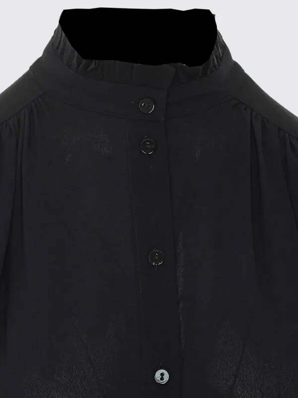 TWINSET Pleated Button-up Shirt With Ruffle Collar